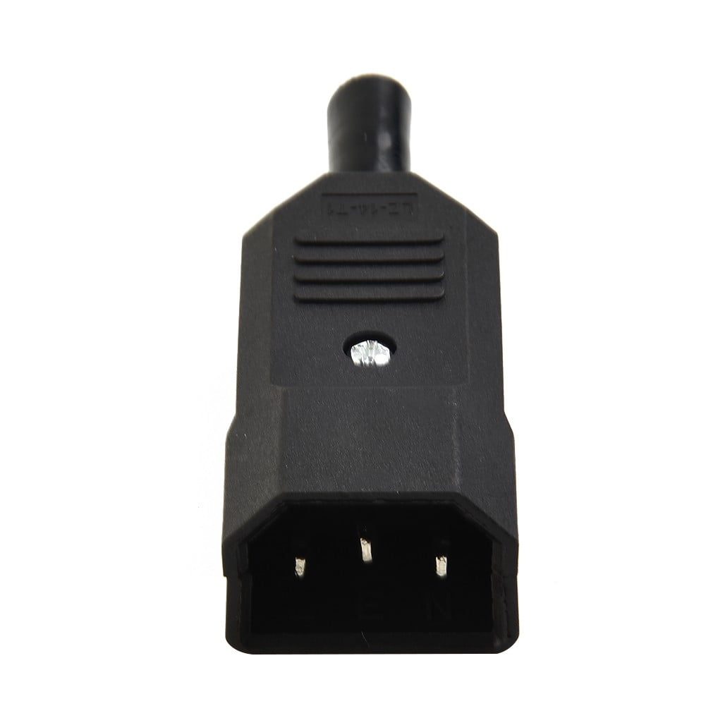 Electrical AC Outlet 3 Female/Male Inlet Plug Connector 3 Pin Socket ...