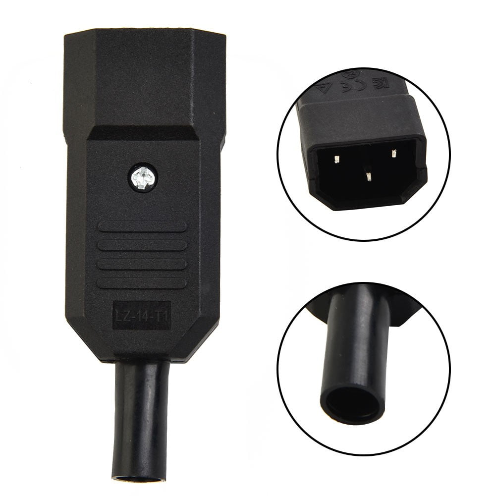 Electrical Ac Outlet 3 Female/Male Inlet Connector 3 Pin Socket Mount ...