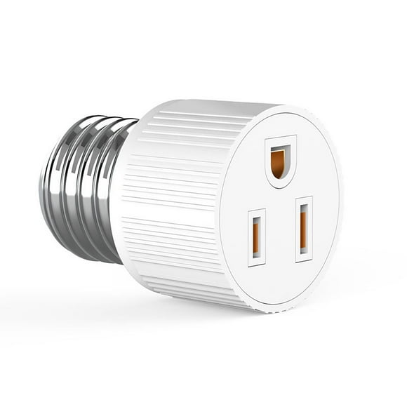Light Bulb Socket Adapter 3 Prong