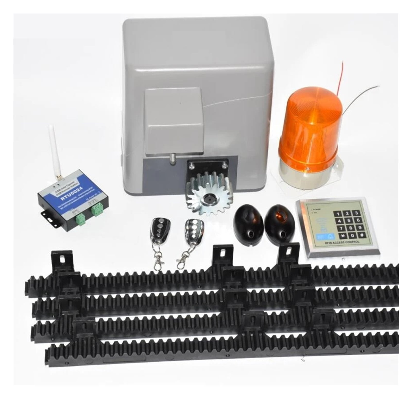 Electrical Automatic Sliding Gate Door Opener Motor 600kg 4 Keyfobs 5m ...