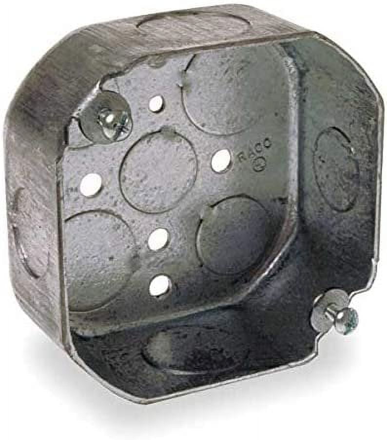 RACO Octagon Electrical Box - 4 in. x 4 in. Silver - Walmart.com