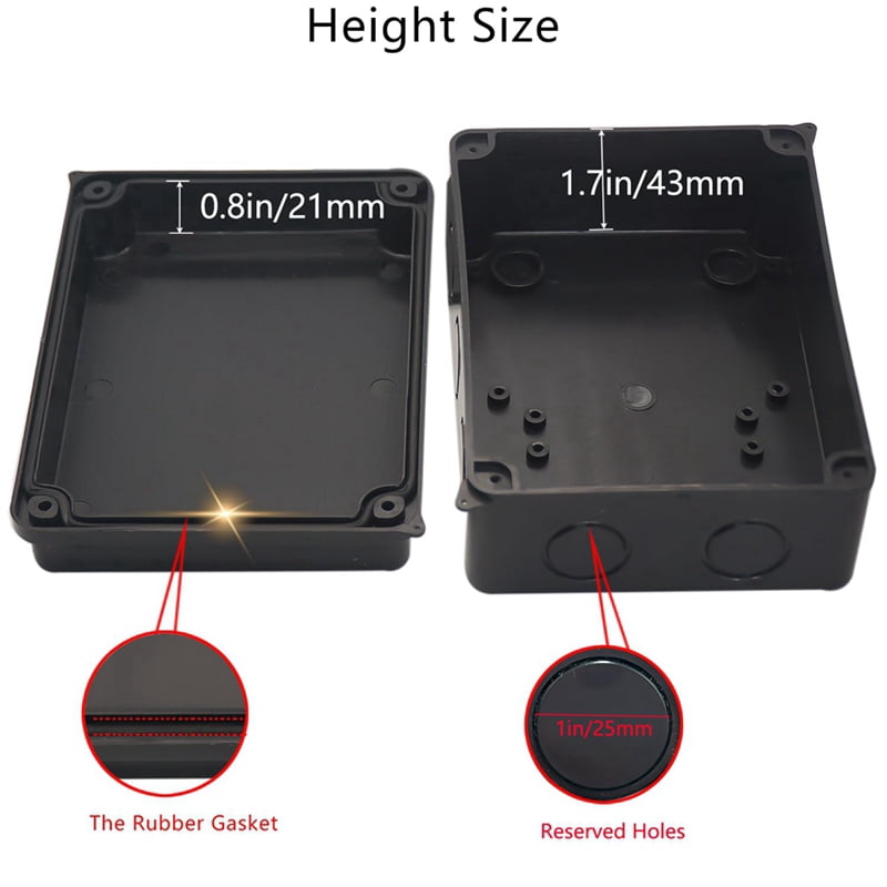 Electrical Box, Outdoor Waterproof Box IP65 Junction Box with Reserved ...