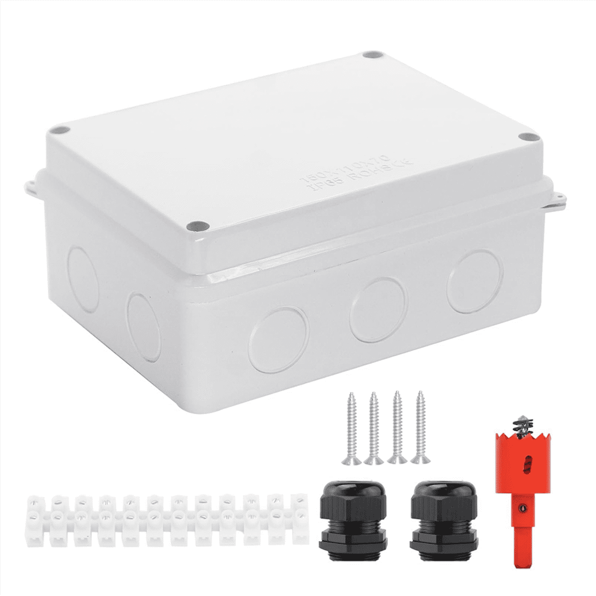 Electrical Box, Outdoor Waterproof Box IP65 Junction with Reserved ...