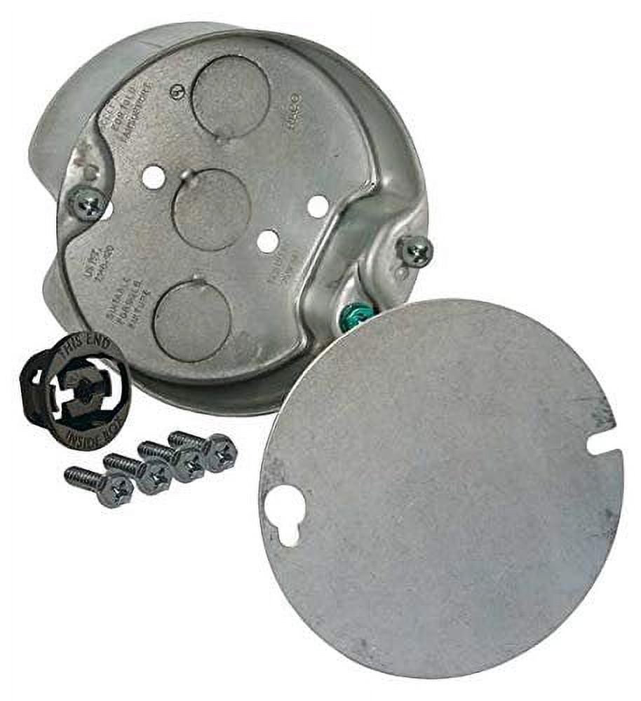 Electrical Box, Round Ceiling Pan, 4X4 in - Walmart.com
