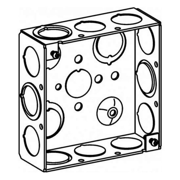 Electrical Boxes 4x4x1.5 Inch - 16 Gauge Steel Square Box Welded with ...