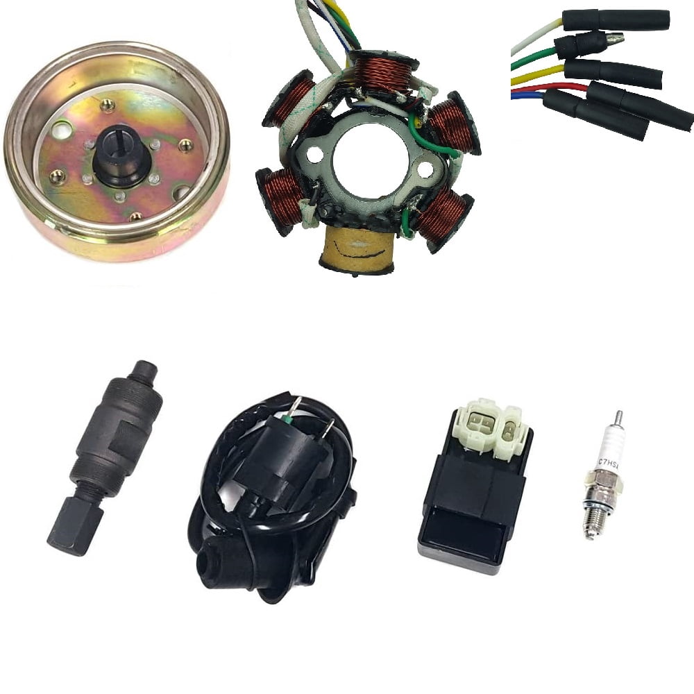Electrical Component Kit GY6 Scooter ATV Kart CDI Flywheel Stator Coil ...
