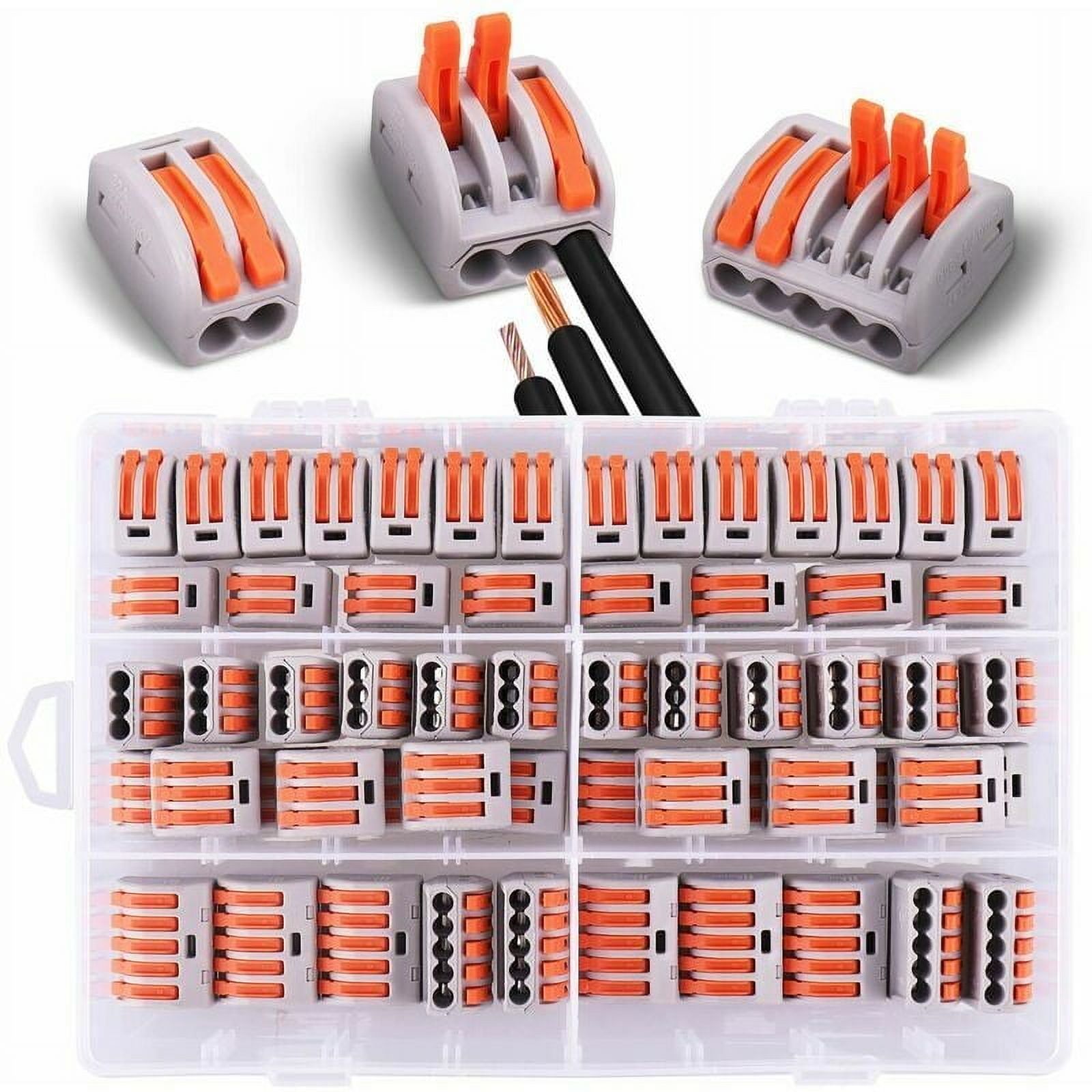 Electrical Connectors, 60 Pieces Terminal Blocks With Control Lever ...