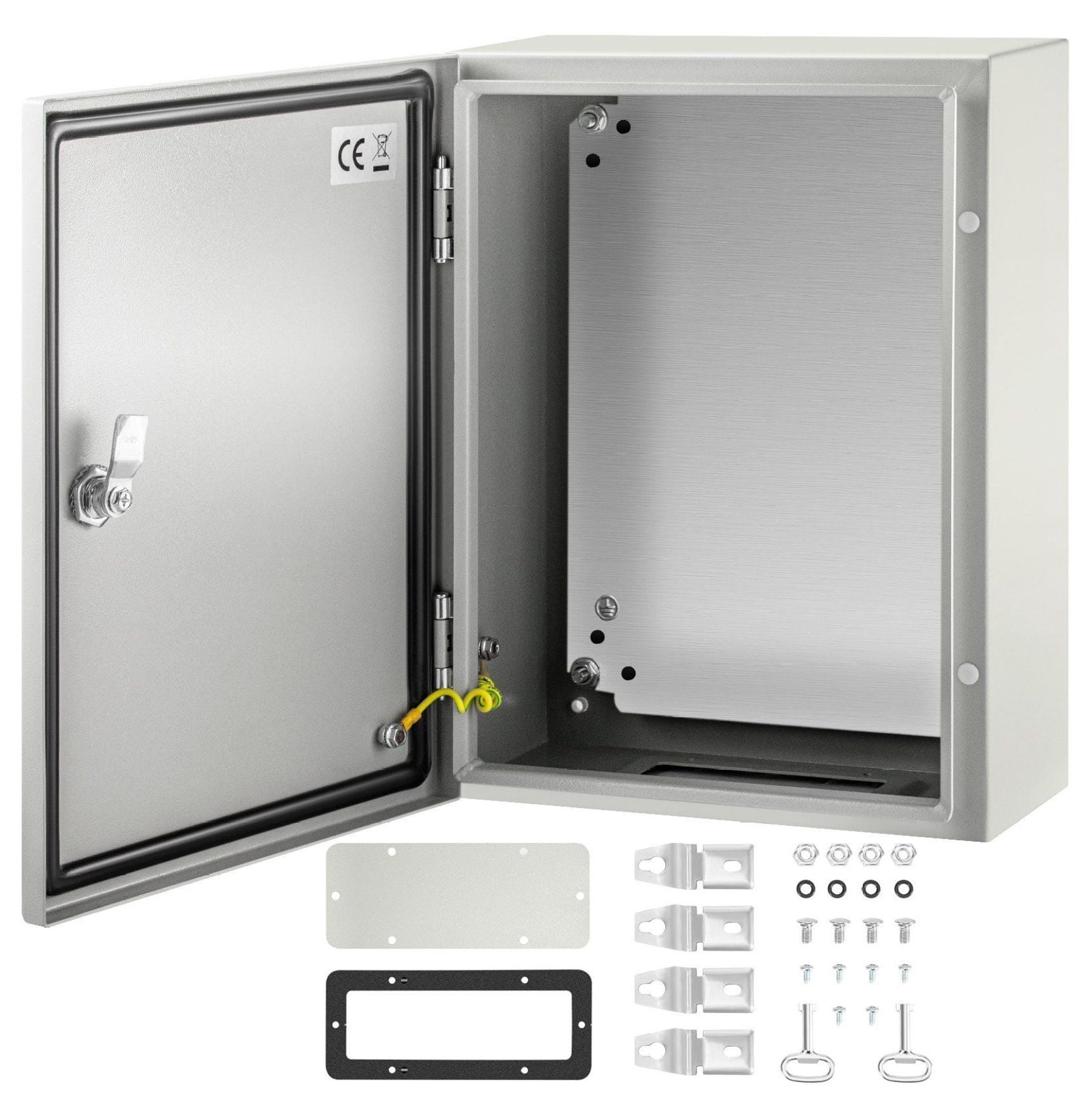 Electrical Enclosure Box 16x12x6", Carbon Steel Waterproof Box, IP66 ...