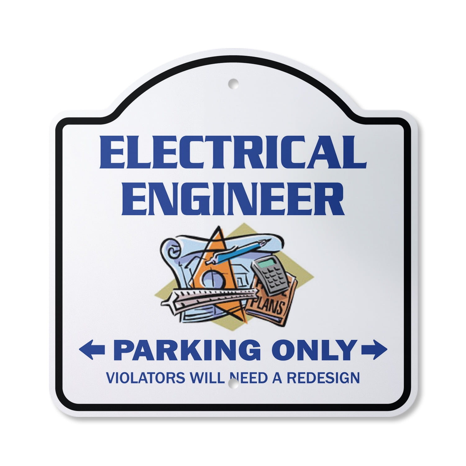 Electrical Engineer Parking 12" X 12" Sign | Indoor/Outdoor Plastic ...