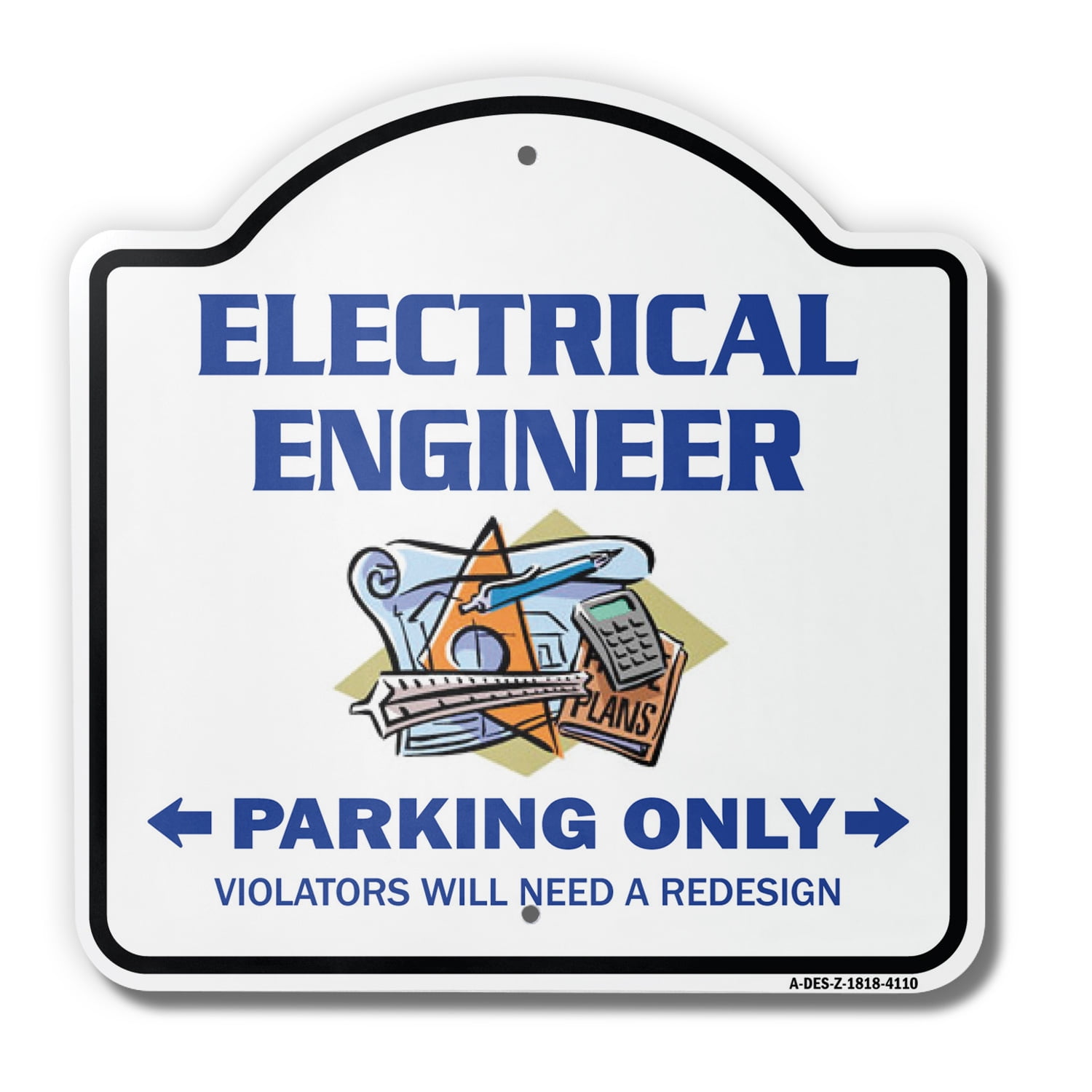Electrical Engineer Parking 18" X 18" Heavy-Gauge Aluminum ...