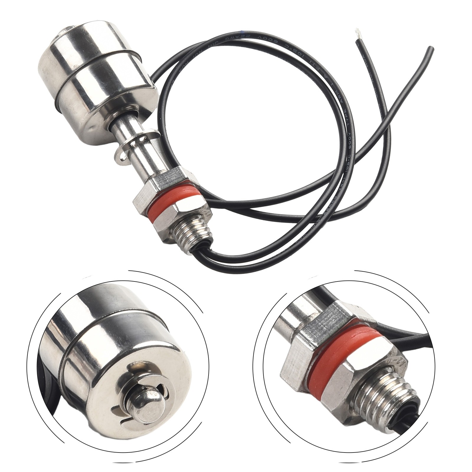 Electrical Level Switch Float Switch 1 * 1 PC 10kg/cm Silver Stainless ...