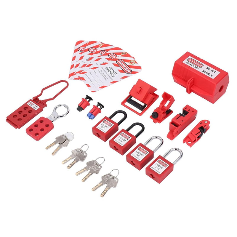 Electrical Lockout Tagout Kit, Universal Clamp on Circuit Breaker ...