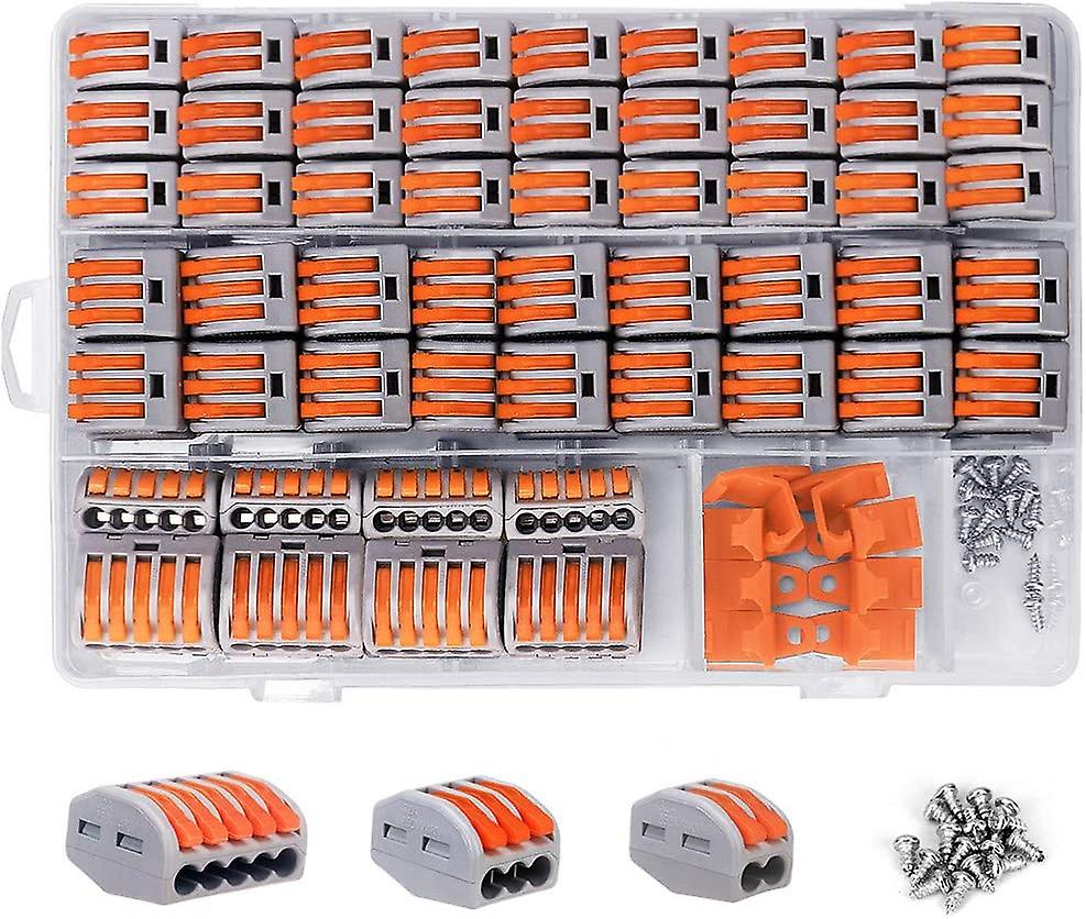 Electrical Lugs Kits - 120 Pcs, Quick Compact Connector Terminal Block ...
