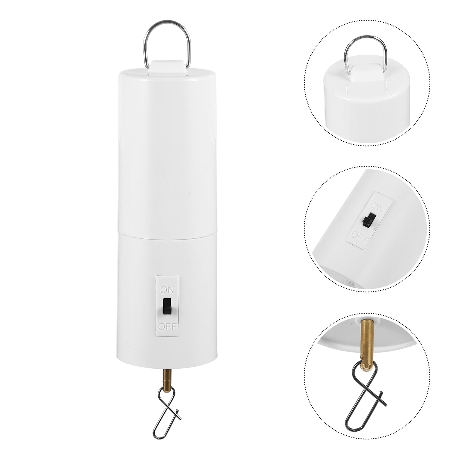 White Plastic Battery Operated Spinner for Car Use Easy to Install and ...