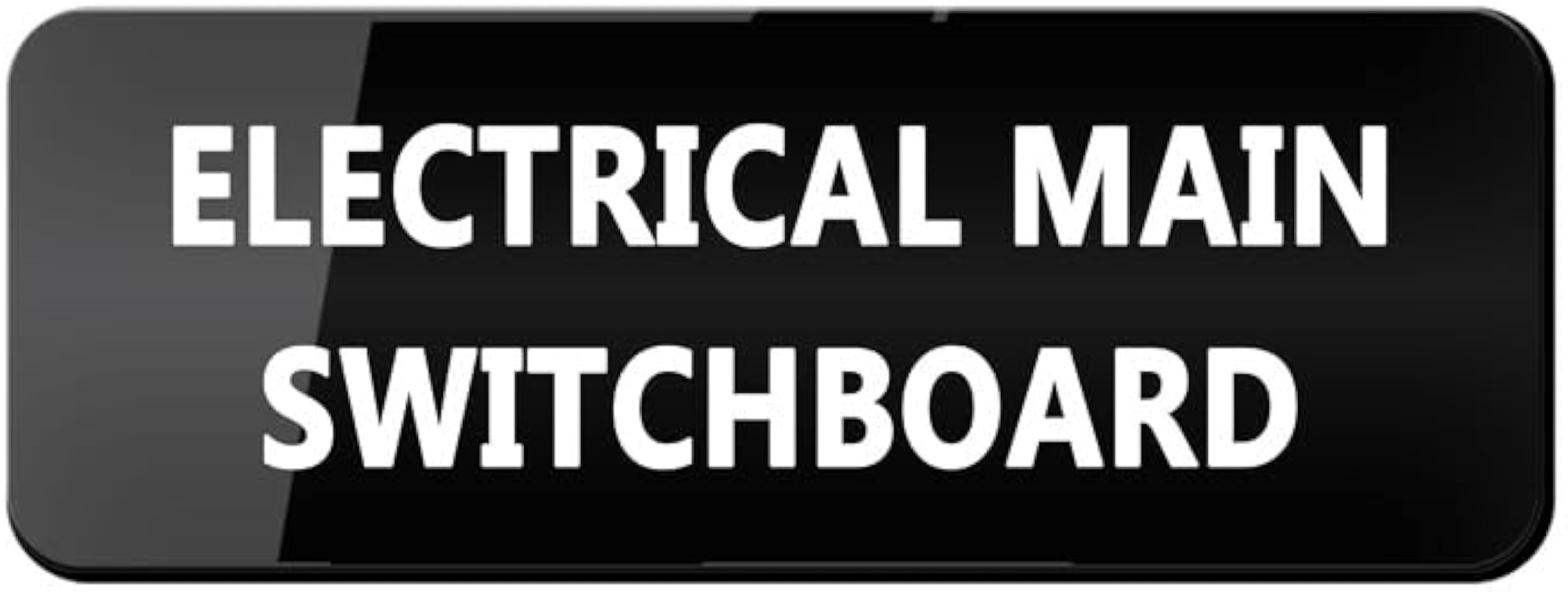 Electrical Main Switchboard Outdoor Signs Acrylic Plastic Sign 10X3Inch ...