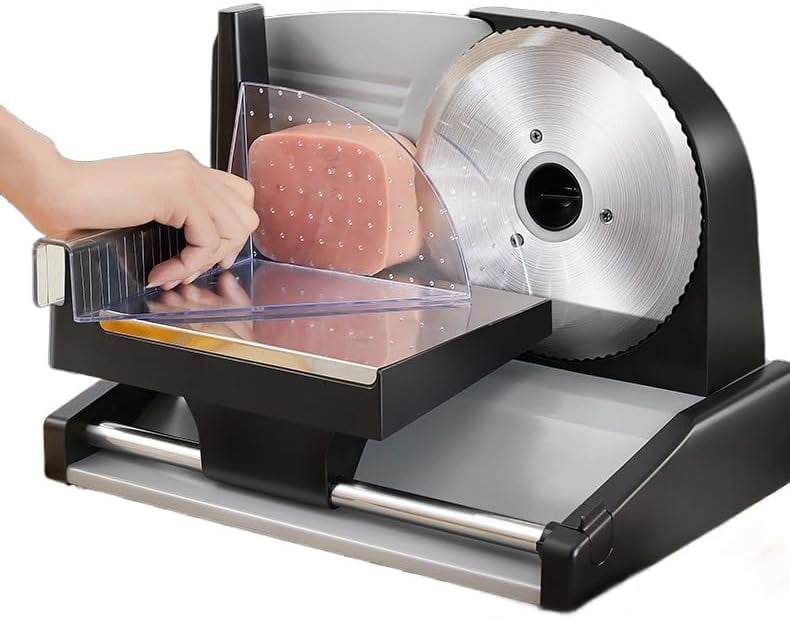 Electrical Meat Slicer, 7.5 inch Electric Food Slicer, 200W Frozen Meat ...