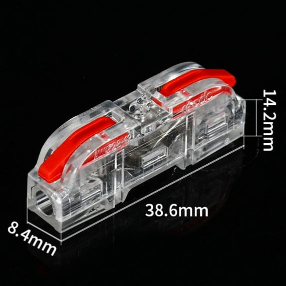 Electrical Mini Push-in Terminal Blocks Small Wiring Connector Wire ...
