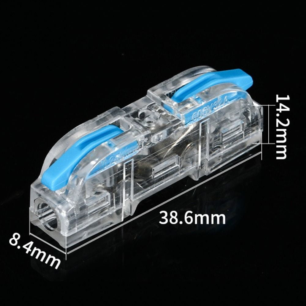 Electrical Mini Push-in Terminal Blocks Small Wiring Connector Wire ...