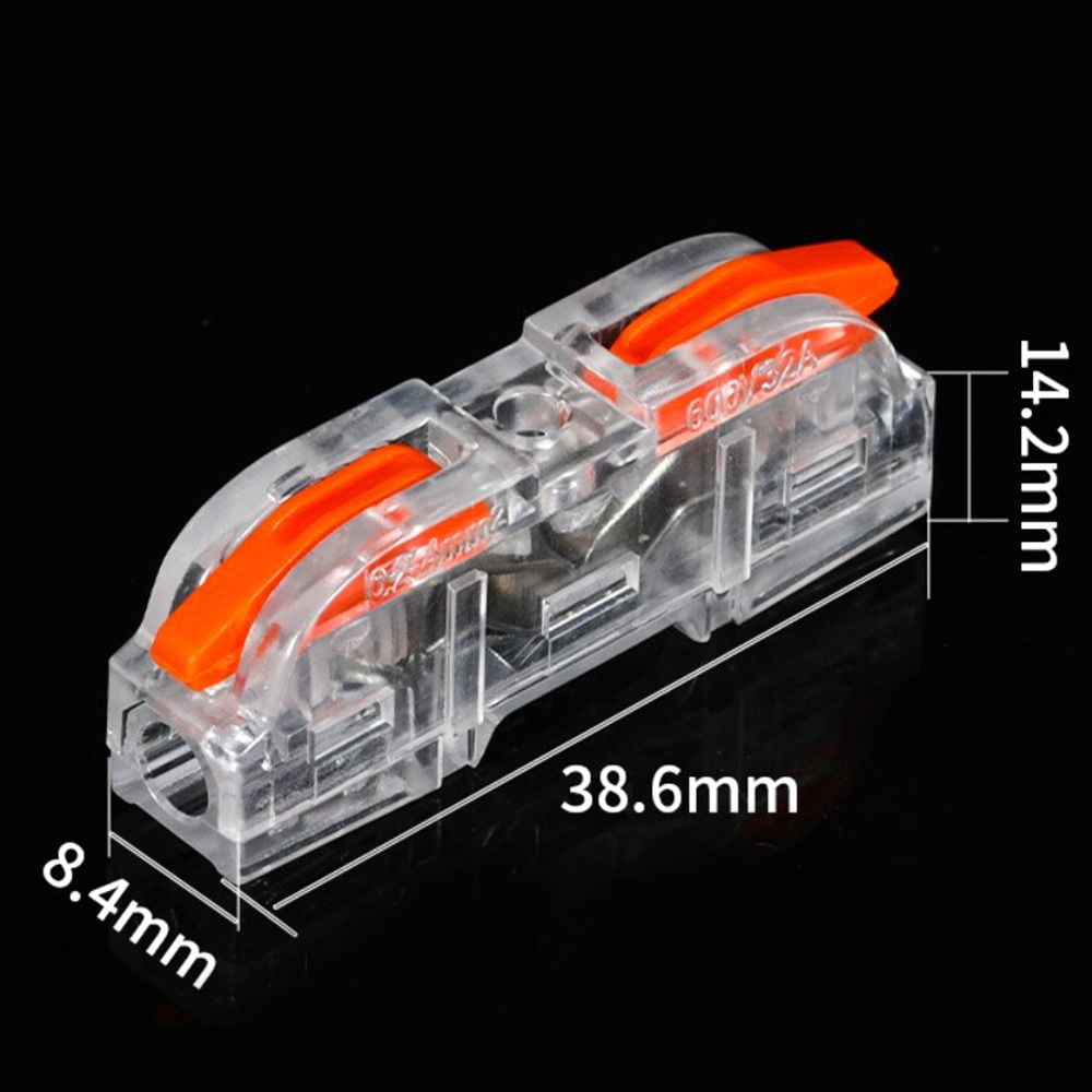 Electrical Mini Push-in Terminal Blocks Small Wiring Connector Wire ...