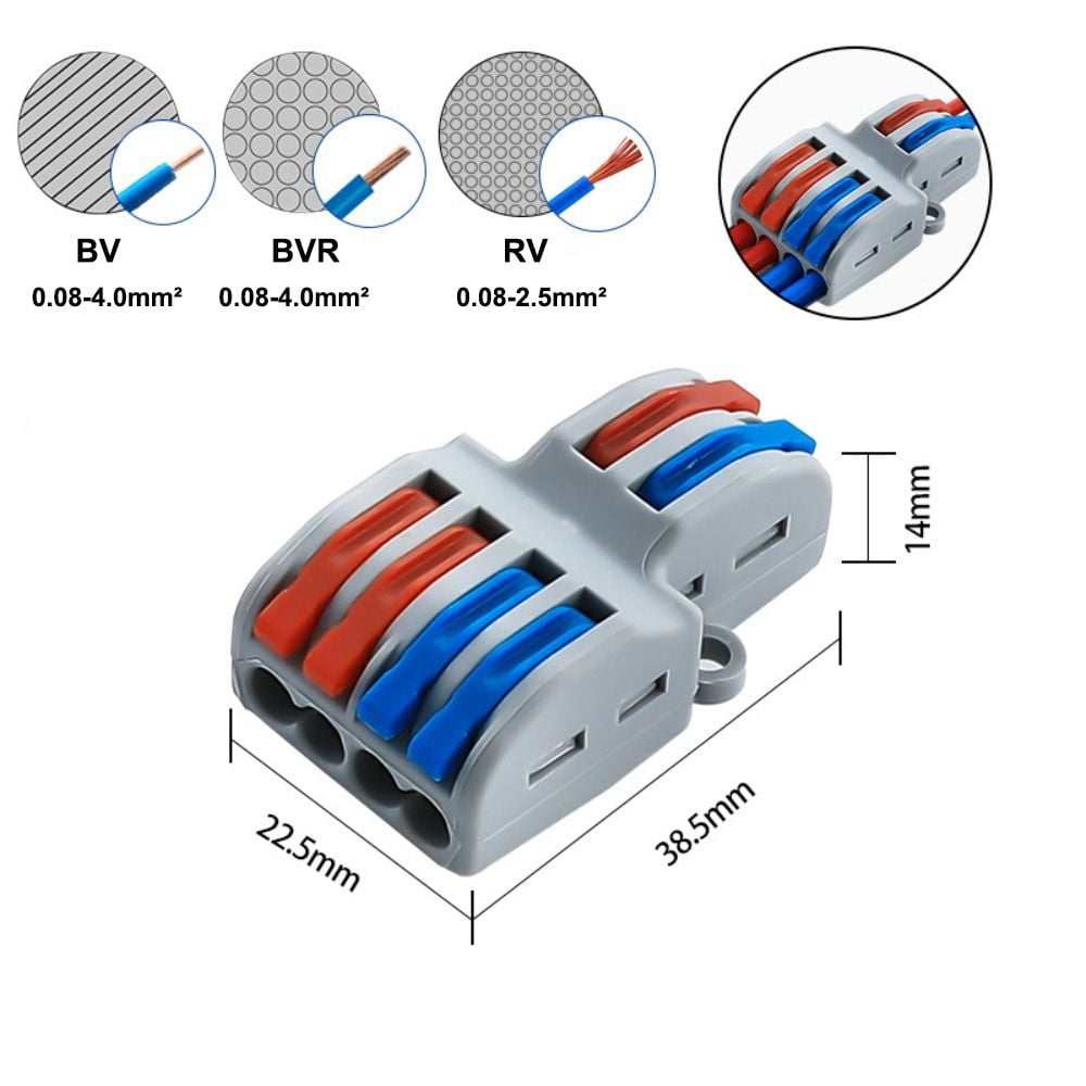 Electrical Mini Small Wiring Connector Universal Compact Compact Splice ...