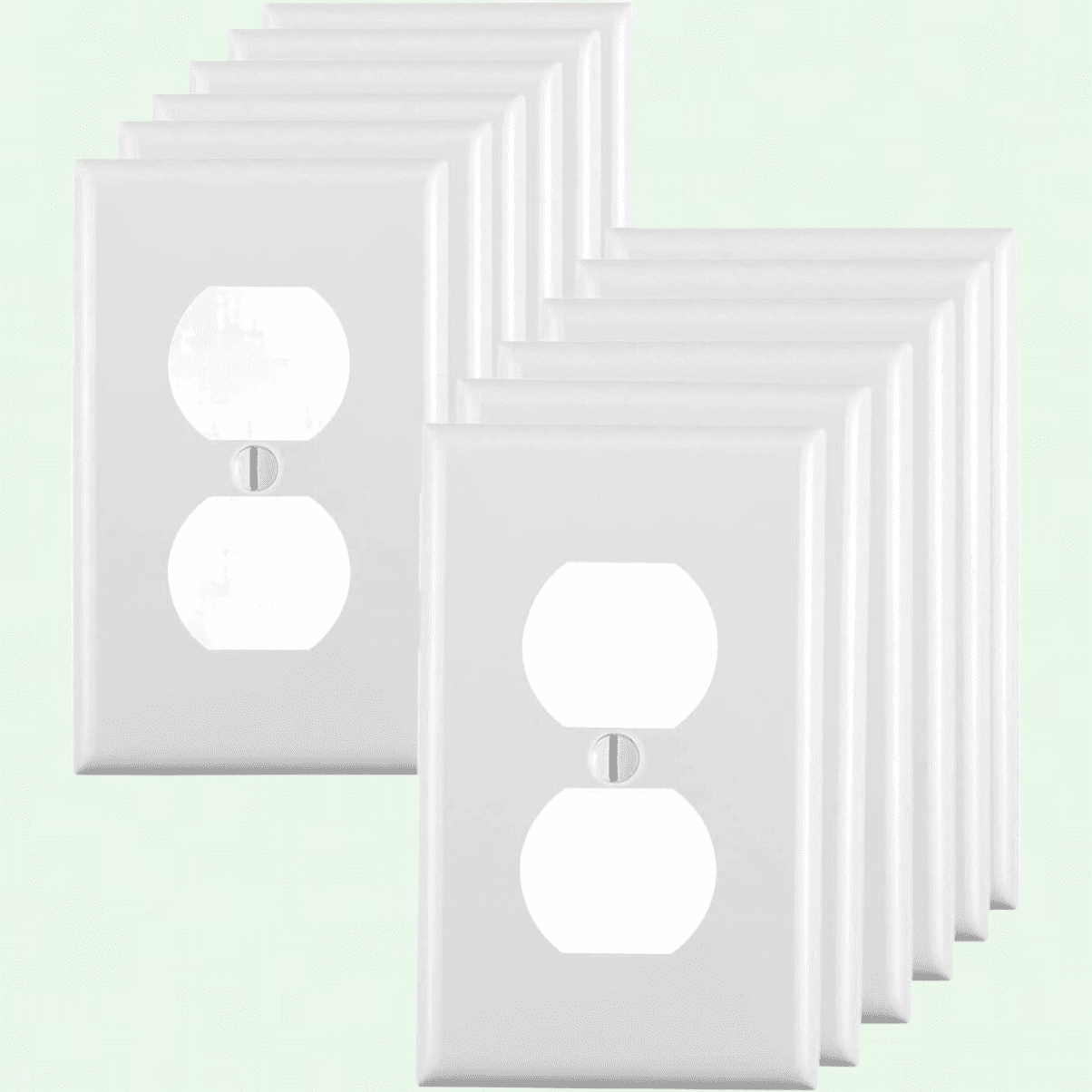 Electrical Outlet Covers, 12-Pack Standard Size 1-Gang Duplex ...