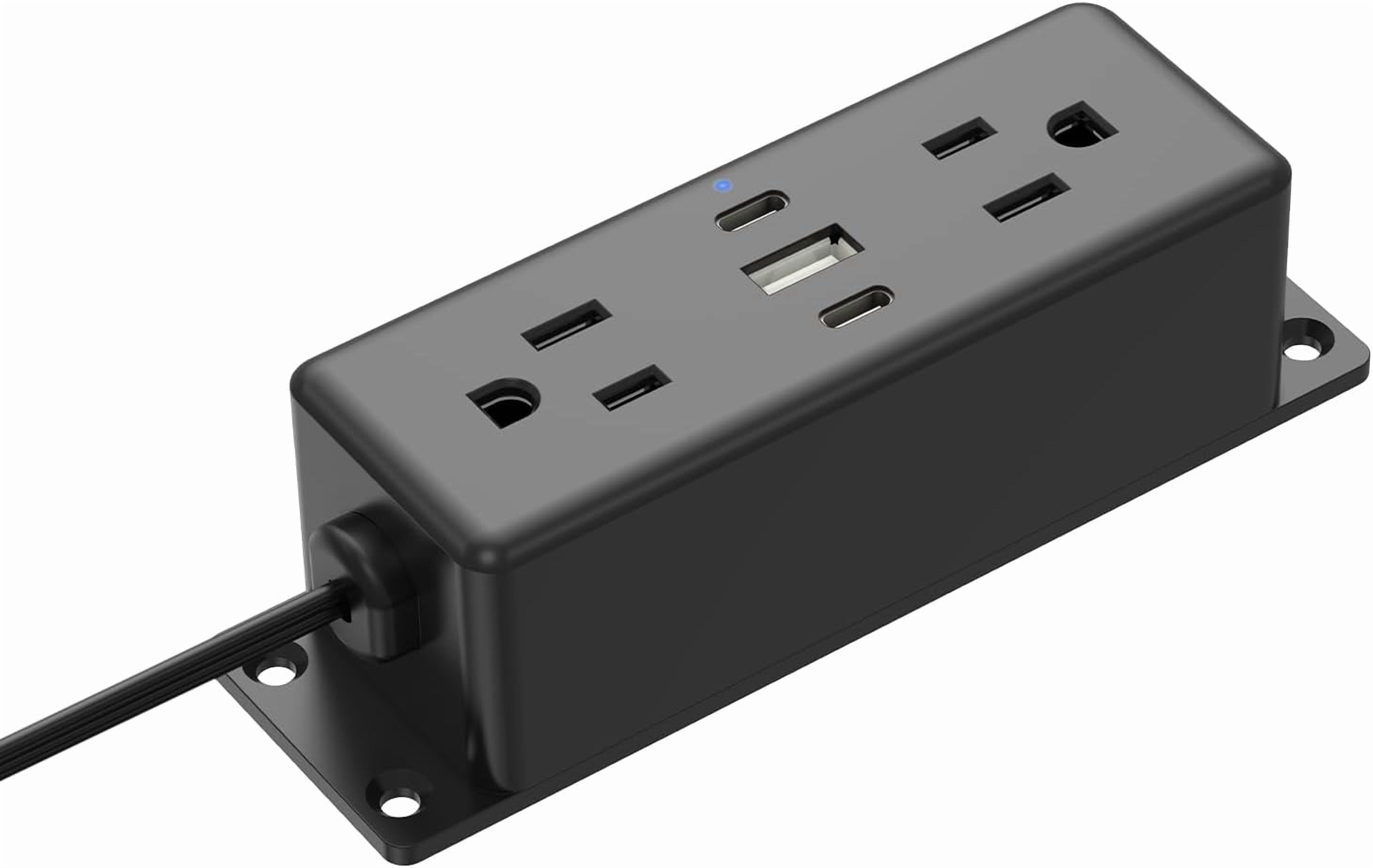 Electrical Outlet Extender Stick with USB C Ports, Mountable 19 in ...