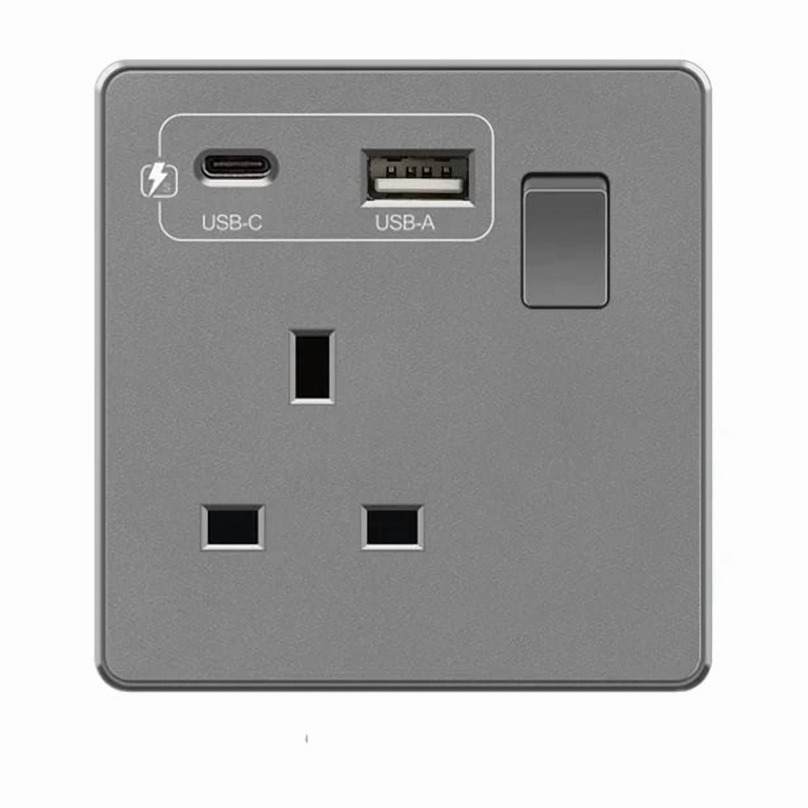 Electrical Outlet with 3.1A ,Universal Dual 5-pin Power Socket Panel ...