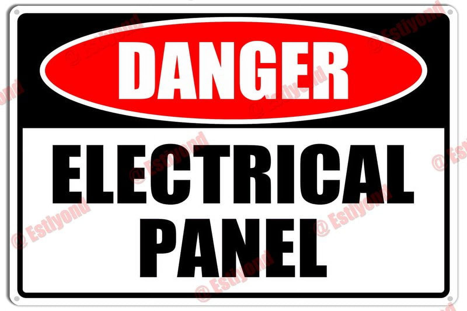 Electrical Panel Caution Warning Notice Aluminum Metal Sign 8"X12 ...