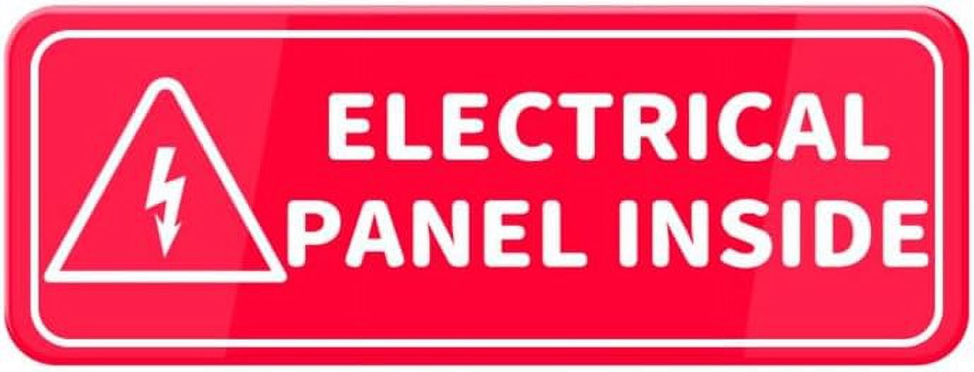 Electrical Panel Inside Sign For Business Self Adhesive Signs ...