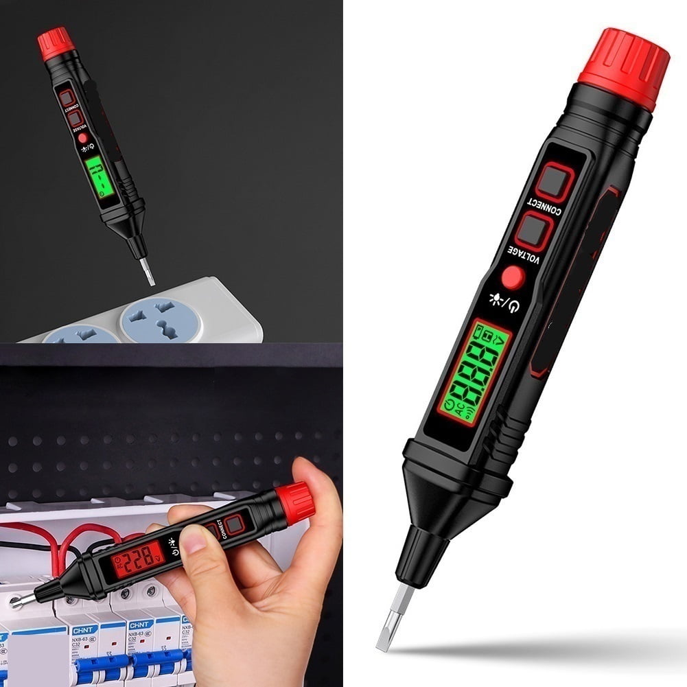 Electrical Pen Tester Sound & Light Alarm Non-Contact Voltage Detector ...