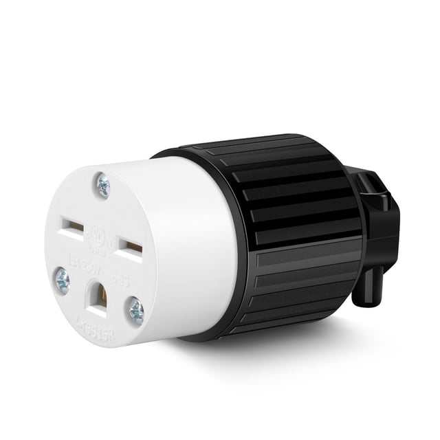 Electrical Plug Replacement - Female Plug End Horizontal, NEMA 6-15 ...
