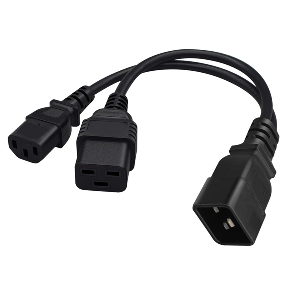 Electrical Power Adapter Split Cable, IEC320C20 16A To 10Amp, Male To ...