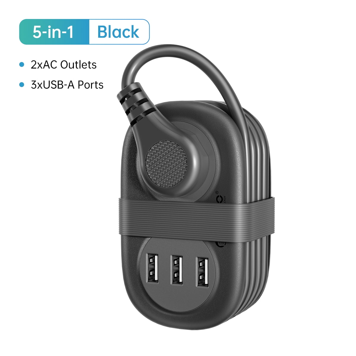 Electrical Power Strip 2AC Outlets 2 USB Port 1 Type C Socket Extension ...
