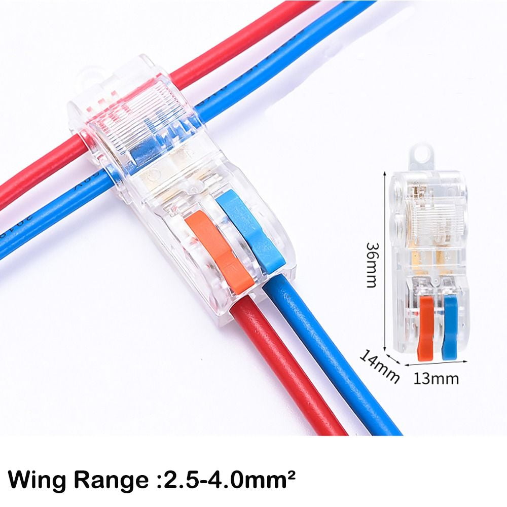 Electrical Quick Electrical Cable Splice Push-in Terminal Blocks Mini ...
