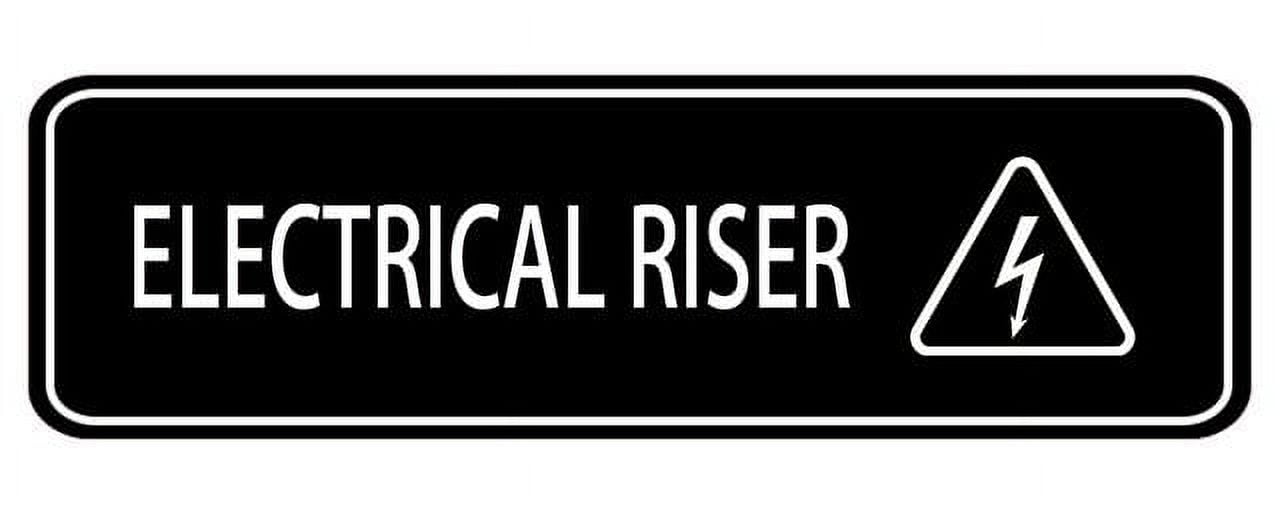 Electrical Riser Acrylic Sign For Office Door Wall Home And Business ...