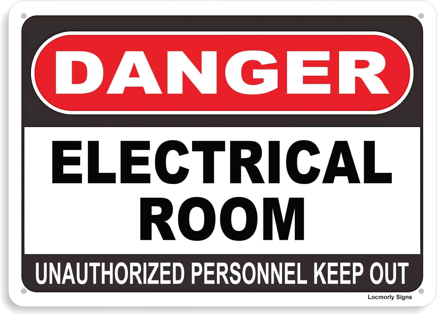 Electrical Room Sign, Aluminum Electric Sign, Keep Out Sign for room ...