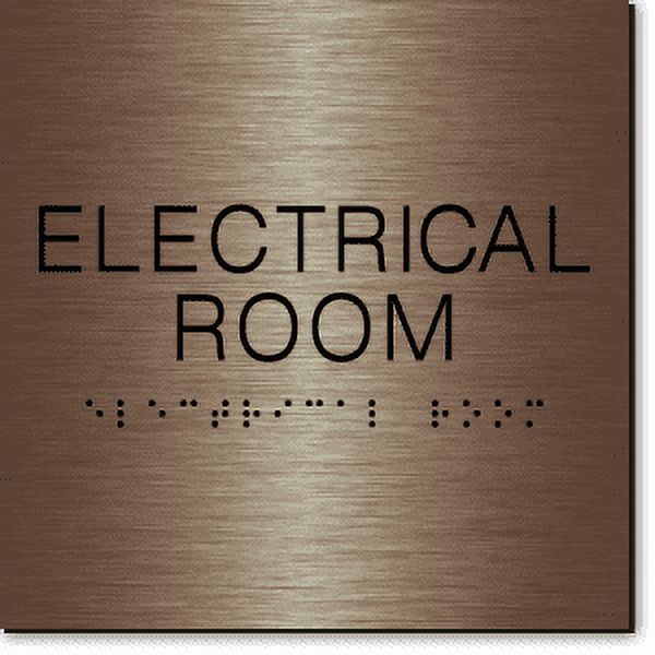 Electrical Room Sign-Copper / Black (3 Units) - Walmart.com