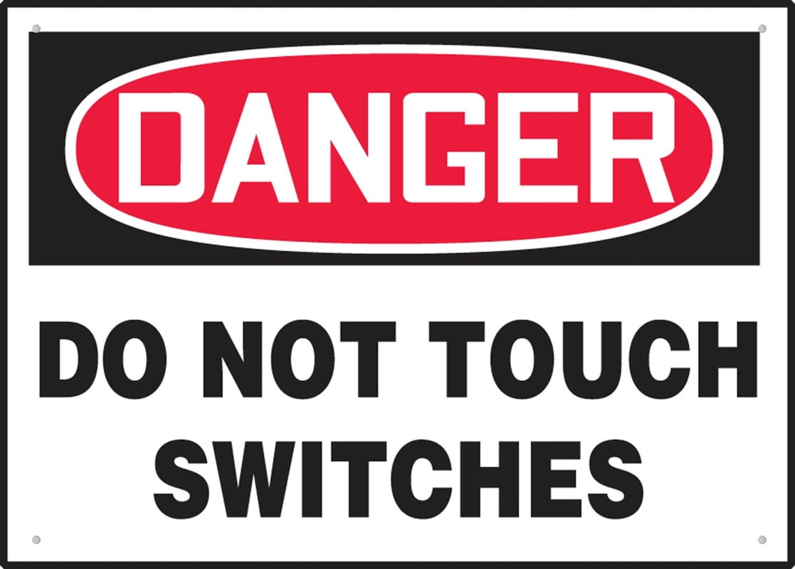 Electrical Safety Labels For House 12" X 8" Yard Sign, Premium Aluminum ...