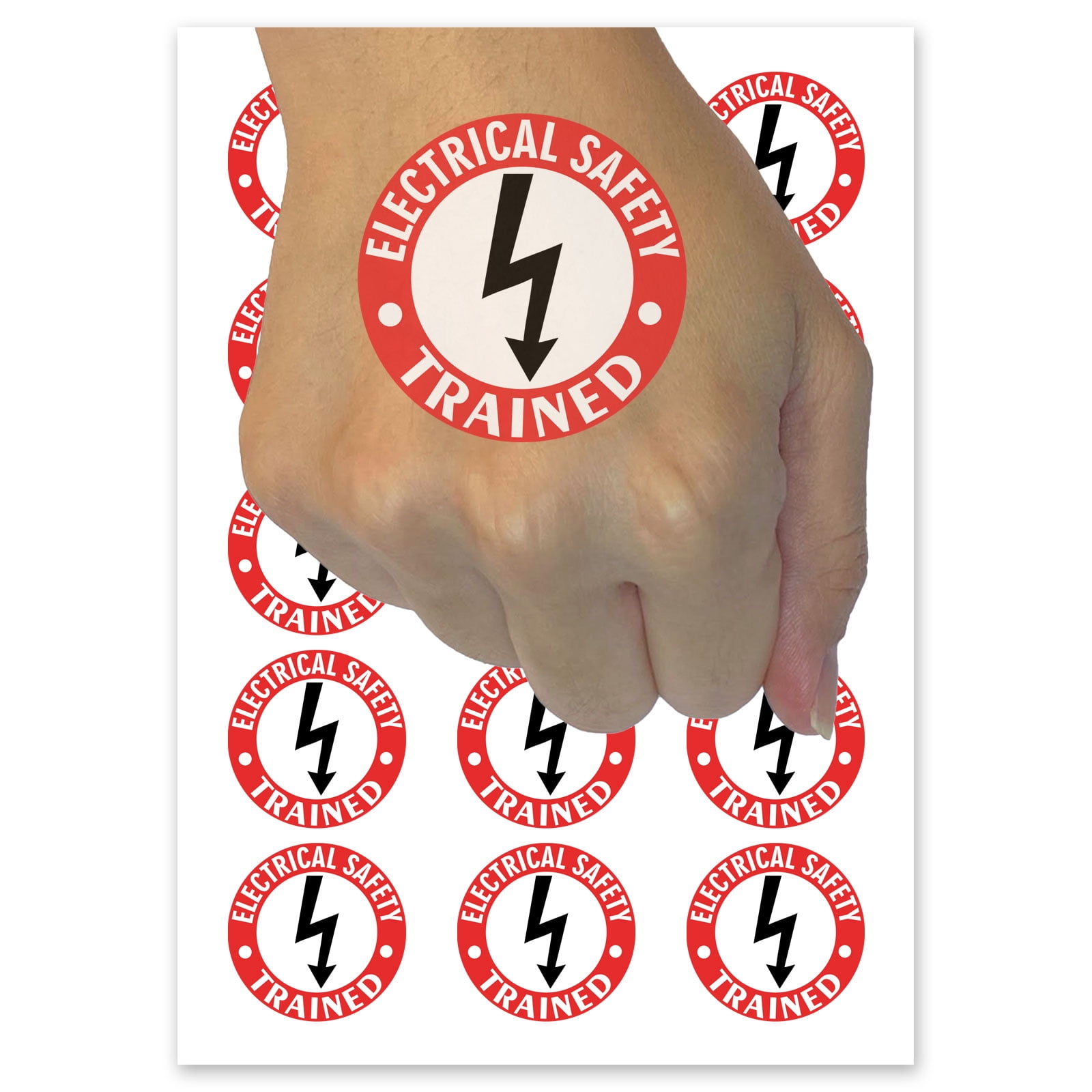 Electrical Safety Trained Professional Electrician Temporary Tattoo ...