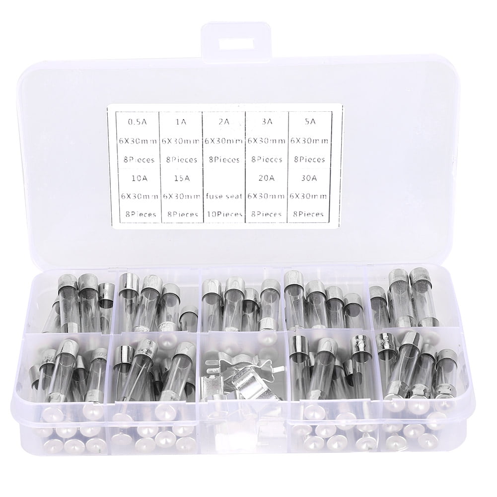 Electrical Sentry: Fast-Blow Glass Fuses Assorted Kit, Transparent ...
