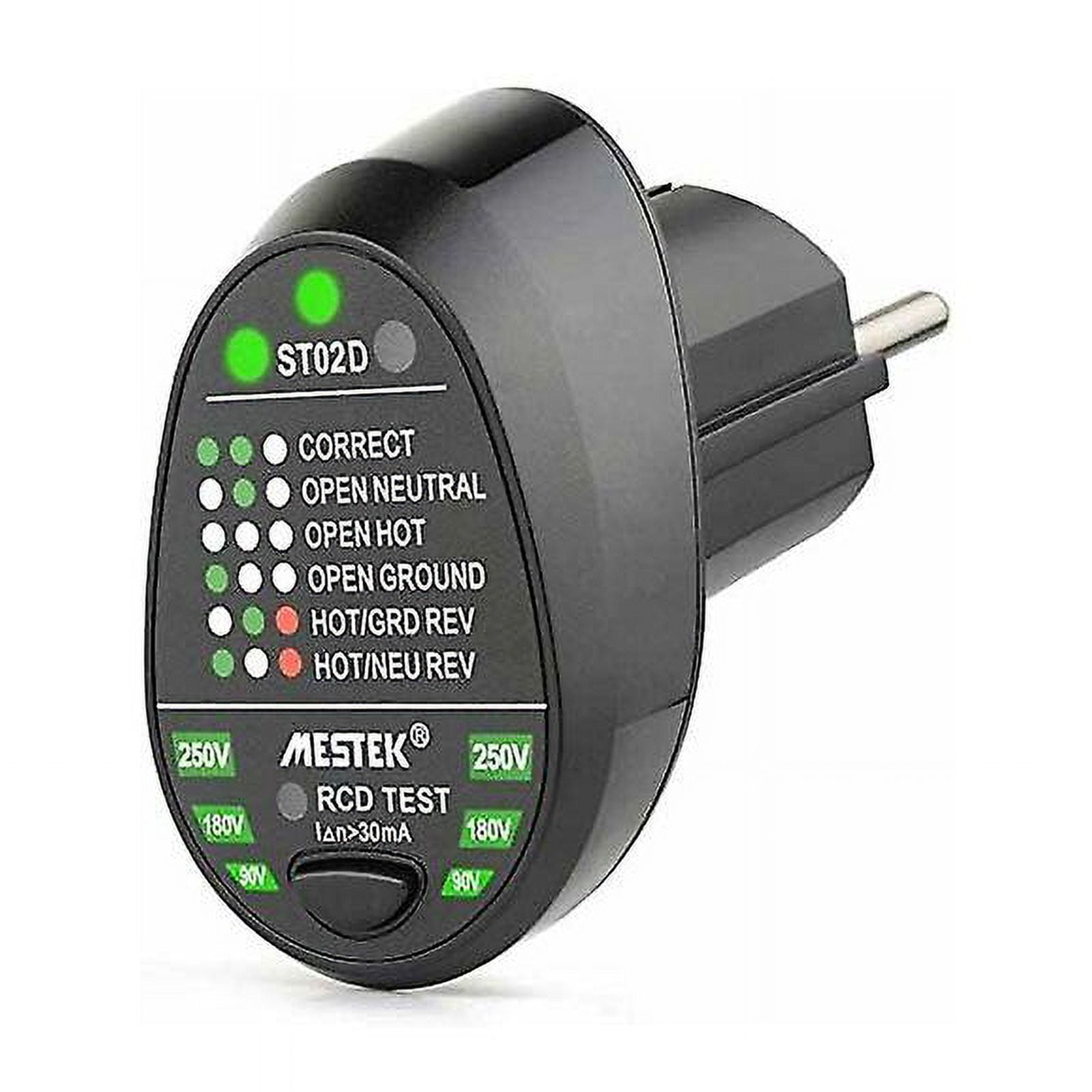Electrical Socket Tester, 100-240V Advanced RCD Electrical Socket ...