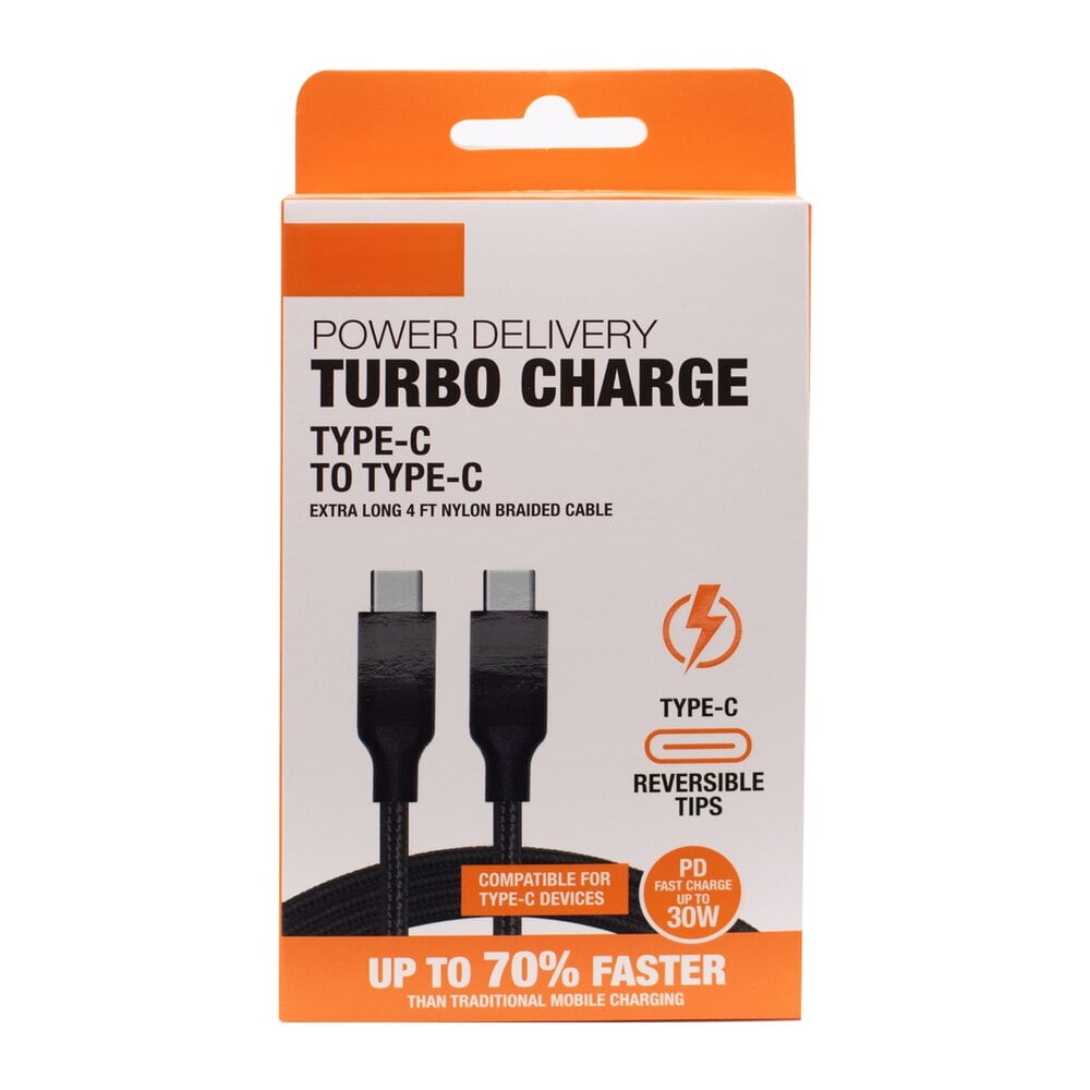 Electrical Supplies PD Type C to Type C Cable, Black - Walmart.com