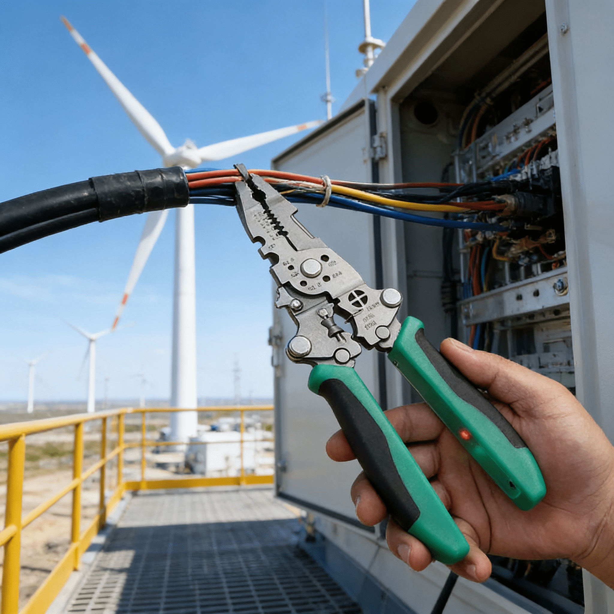 Electrical Test Folding Wire Stripper Multi Function Electrician Tool ...