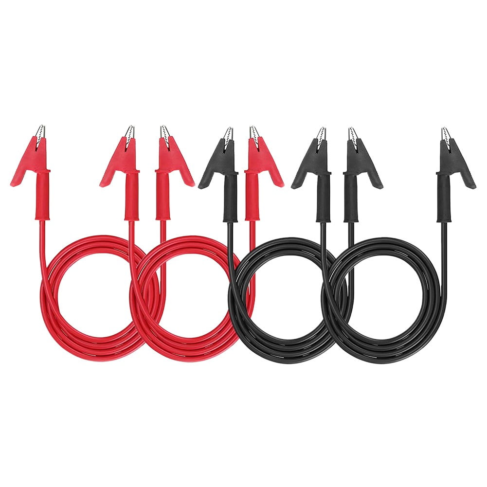 Electrical Test Lines 4Pcs Dual Ended with Nsulators Clips Flexible ...