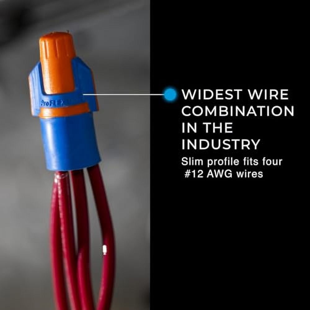 Electrical Twister Proflex Mini (30-643J) Orange/Blue Wire Connector ...