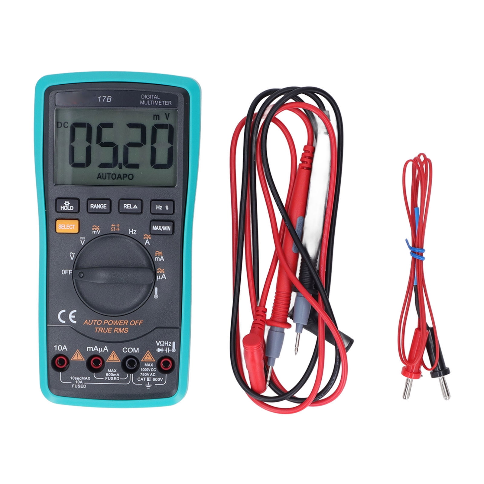 Electrical Voltmeter for Battery Voltage Measurement 6000 Count Digital ...