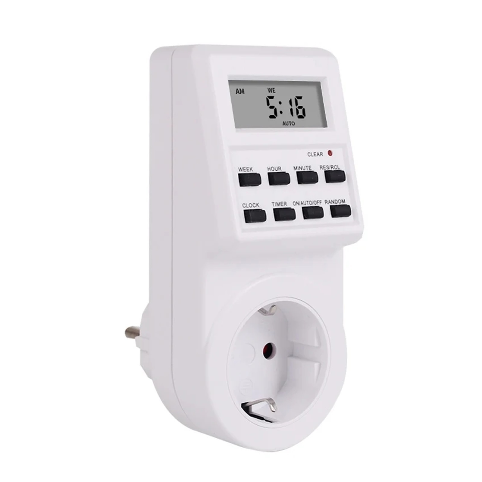 Electrical Weekly Programmable Wall Digital Plug-in Timer Power Socket ...