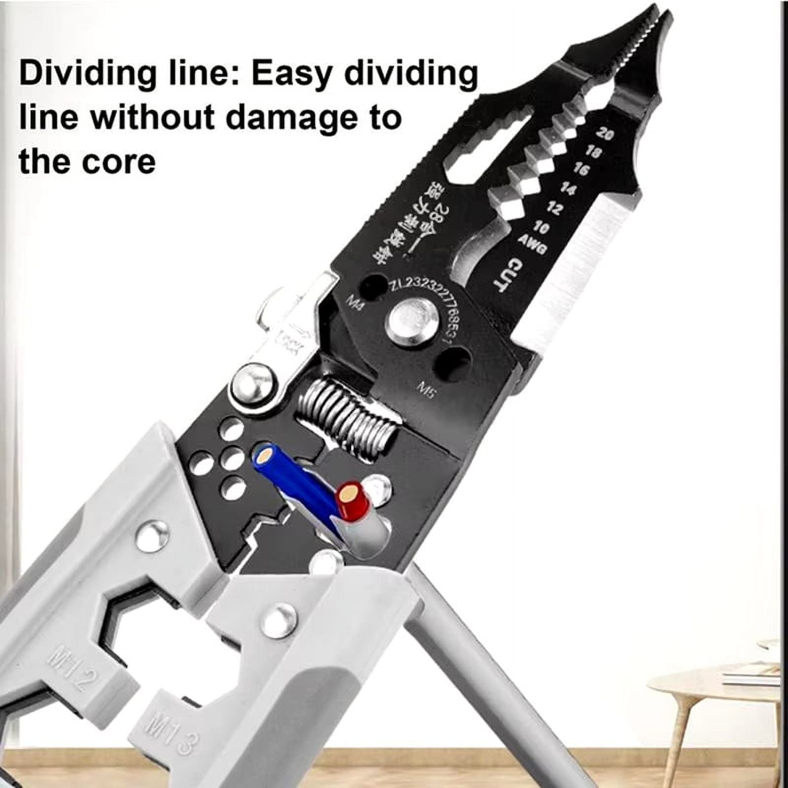 Electrical Wire Strippers Multifunctional Winding Wires Cable Crimper ...