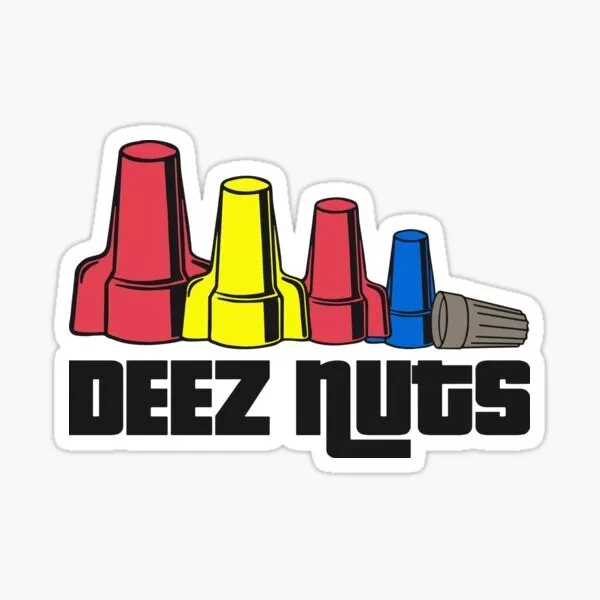 Electrician Deez Nuts Sticker Phone Decal Water Bottle Stickers Car ...