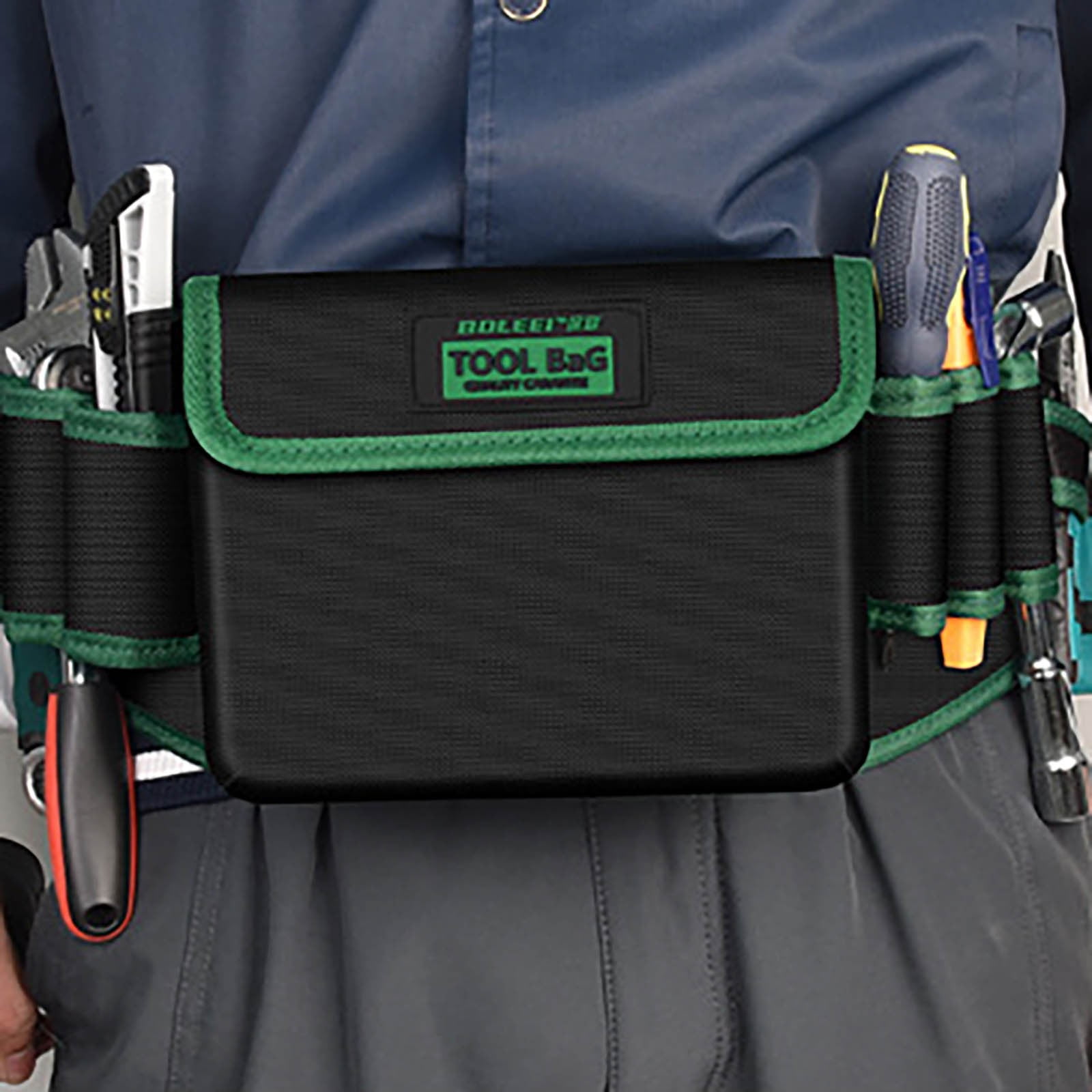 Electrician Heavy Duty Waist Bag, Durable Canvas Construction ...